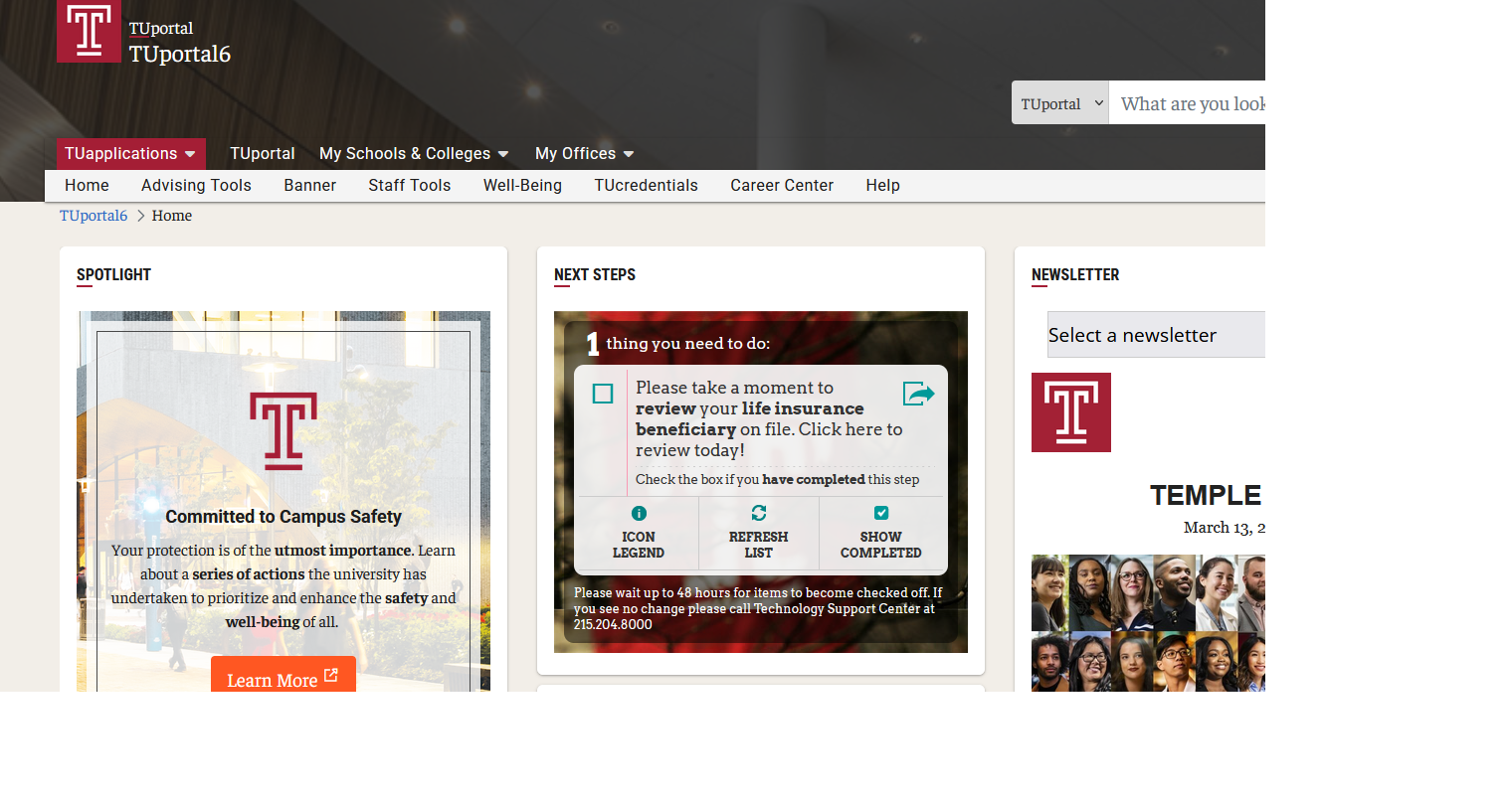 Rethinking the UX of TU Portal – IBIT
